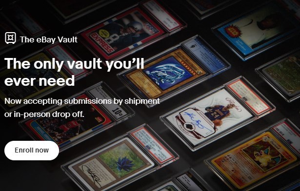 eBay Vault支持250美元以上交易卡入库 - 电商派